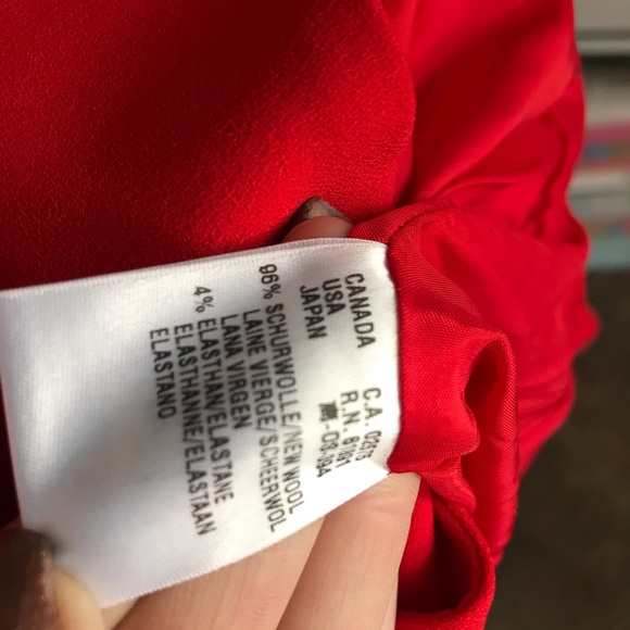 Escada | Jackets & Coats | Escada Red Dress Coat Suit Button Up Jacket ...